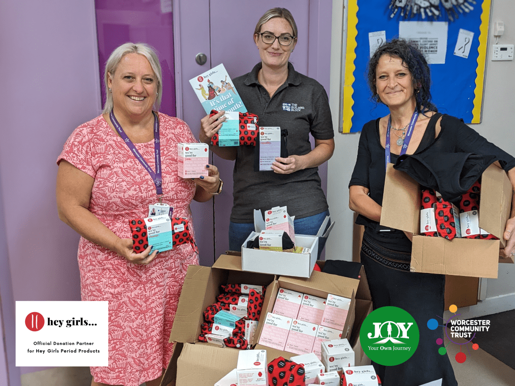 Worcester Community Trust partners with Hey Girls UK to help put an end ...